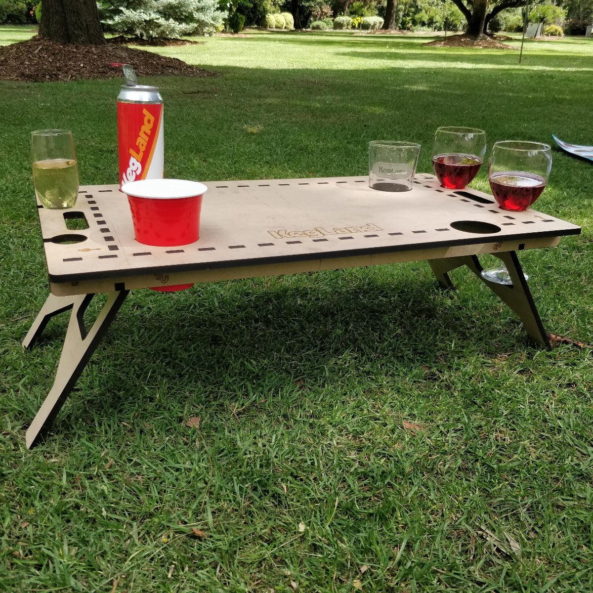 Mini Folding/Foldable Summer Picnic Table - Great for Outdoor Picnics ...