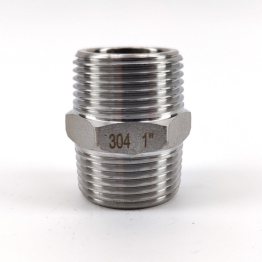 1 Inch BSP Male Stainless Steel Hex Nipple