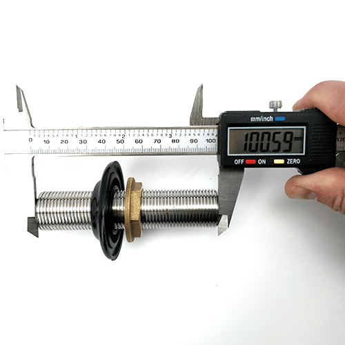 100mm All Shank (5/8" Plain Thread) - 304 Stainless Steel - K-Lok ...