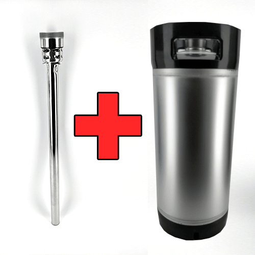20L Commercial Keg with D-Type Spear, Rubber Base & Handle Kit