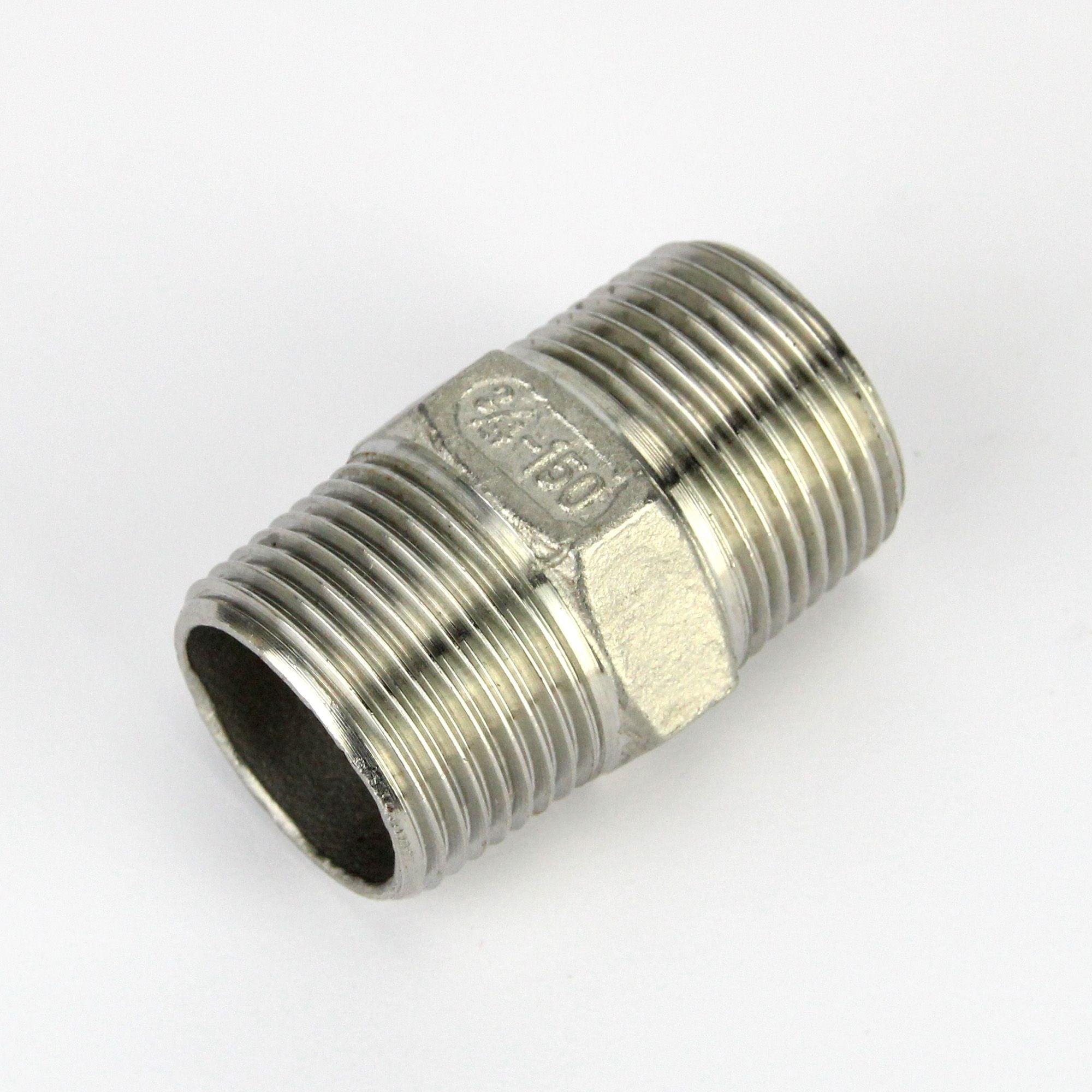 3/4 Inch BSP Stainless Steel Hex Nipple - Pipe Fitting