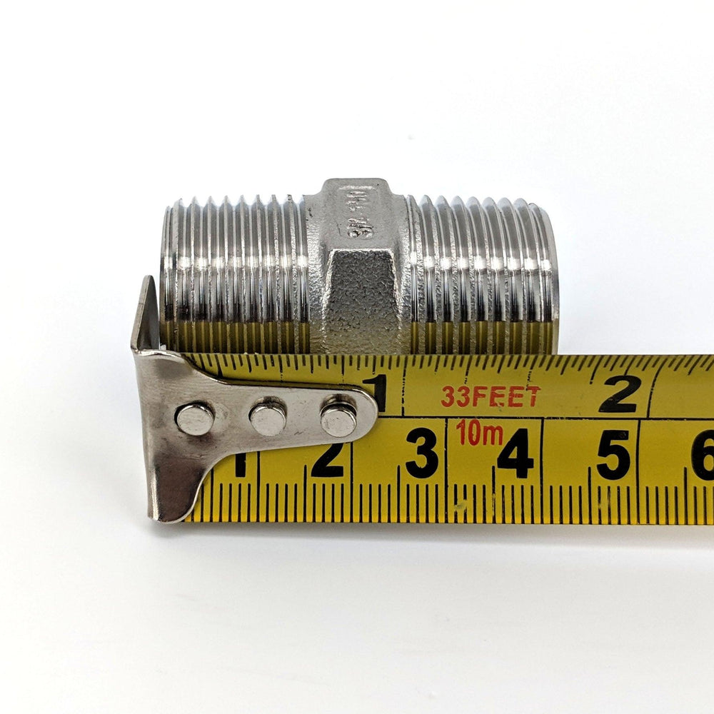 3/4 Inch BSP Stainless Steel Hex Nipple - Pipe Fitting