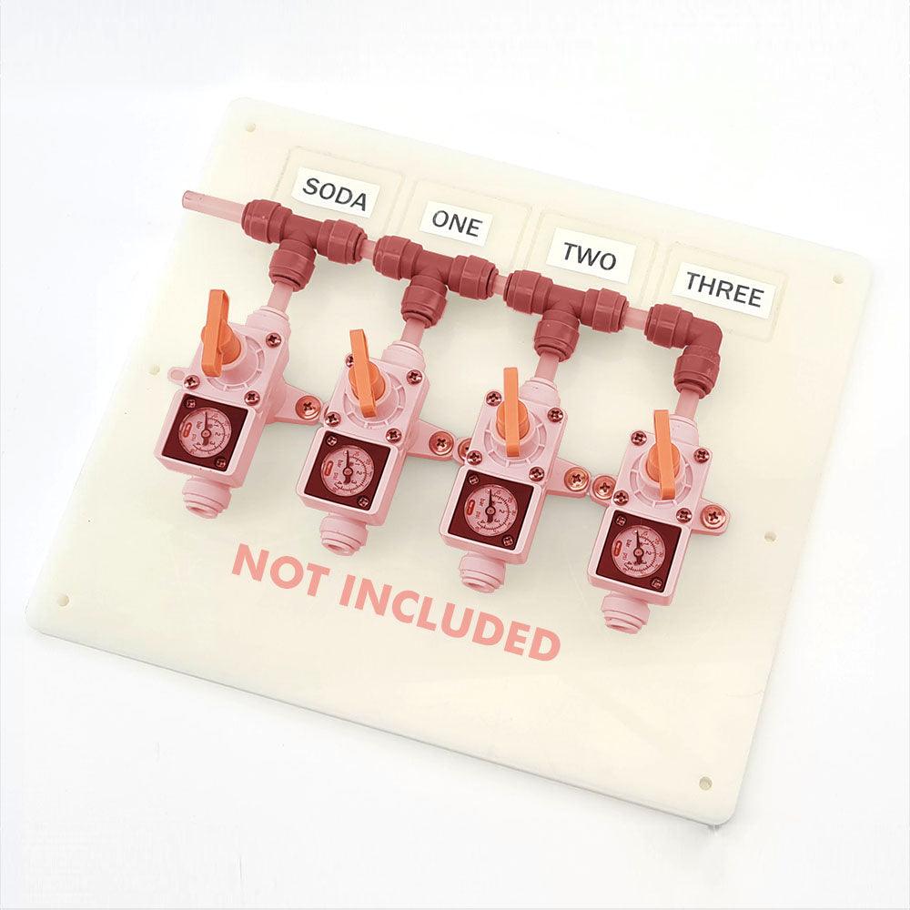 Polypropylene Food Grade Plastic Gas Board for 4 x Inline Regulators or ...