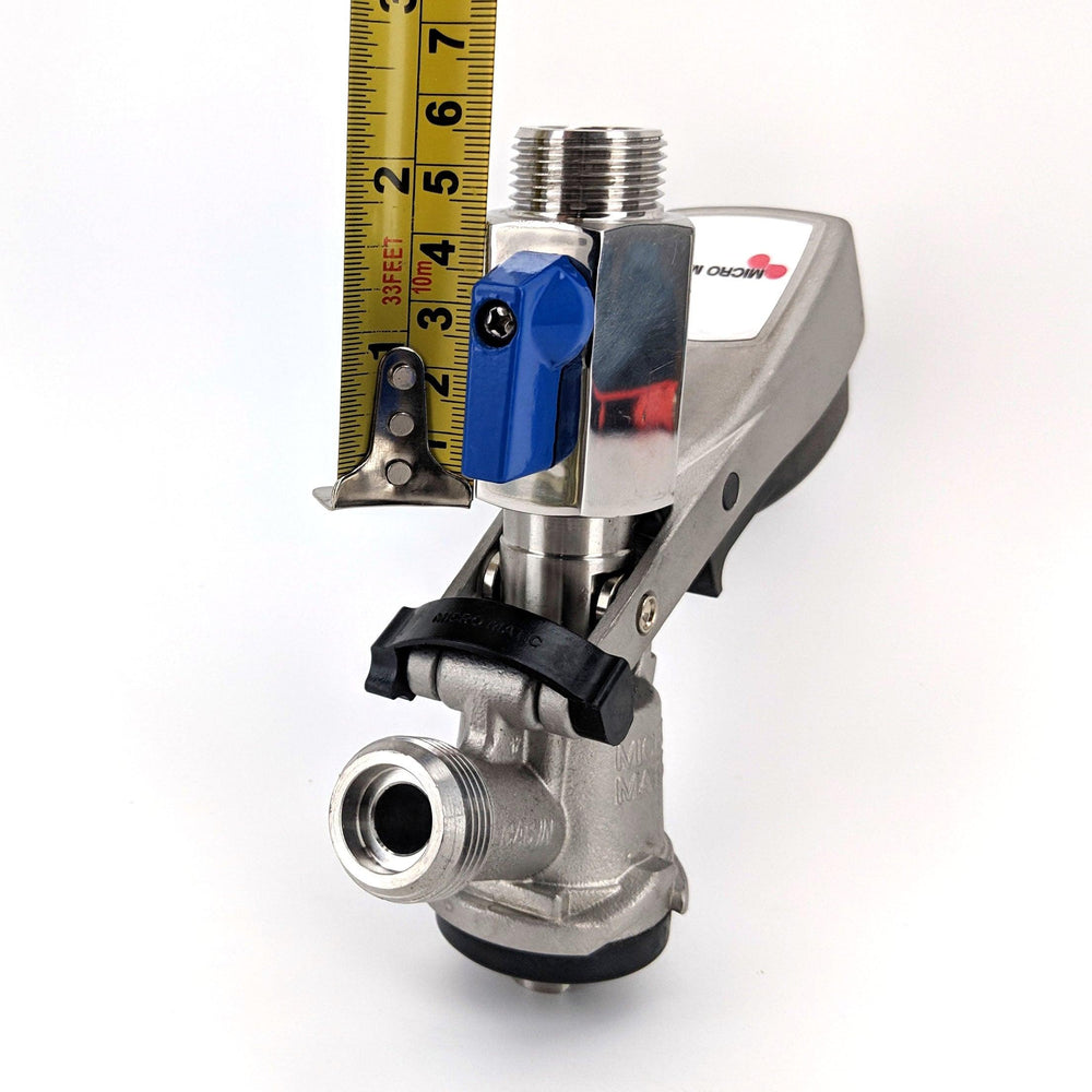 5/8" Stainless Ball Valve (Female x Male) for Keg Couplers