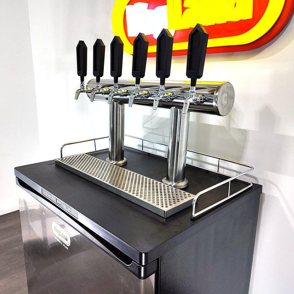 6 Tap TT Bar Stainless Font Only for Series X Plus Kegerator