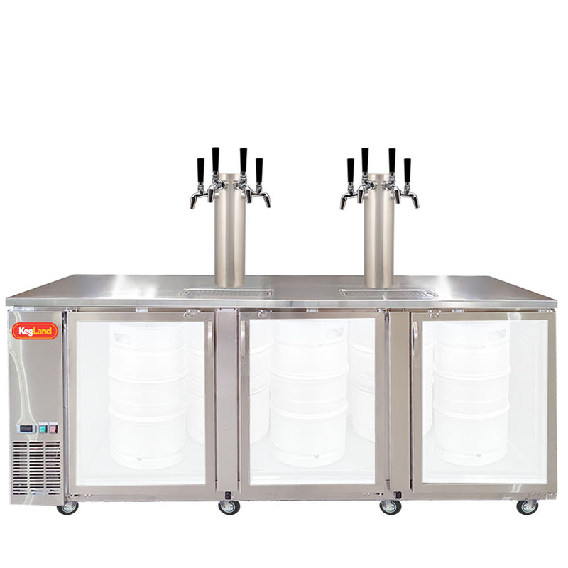 KegLand Three Door Grand Deluxe 3 Kegerator Builder