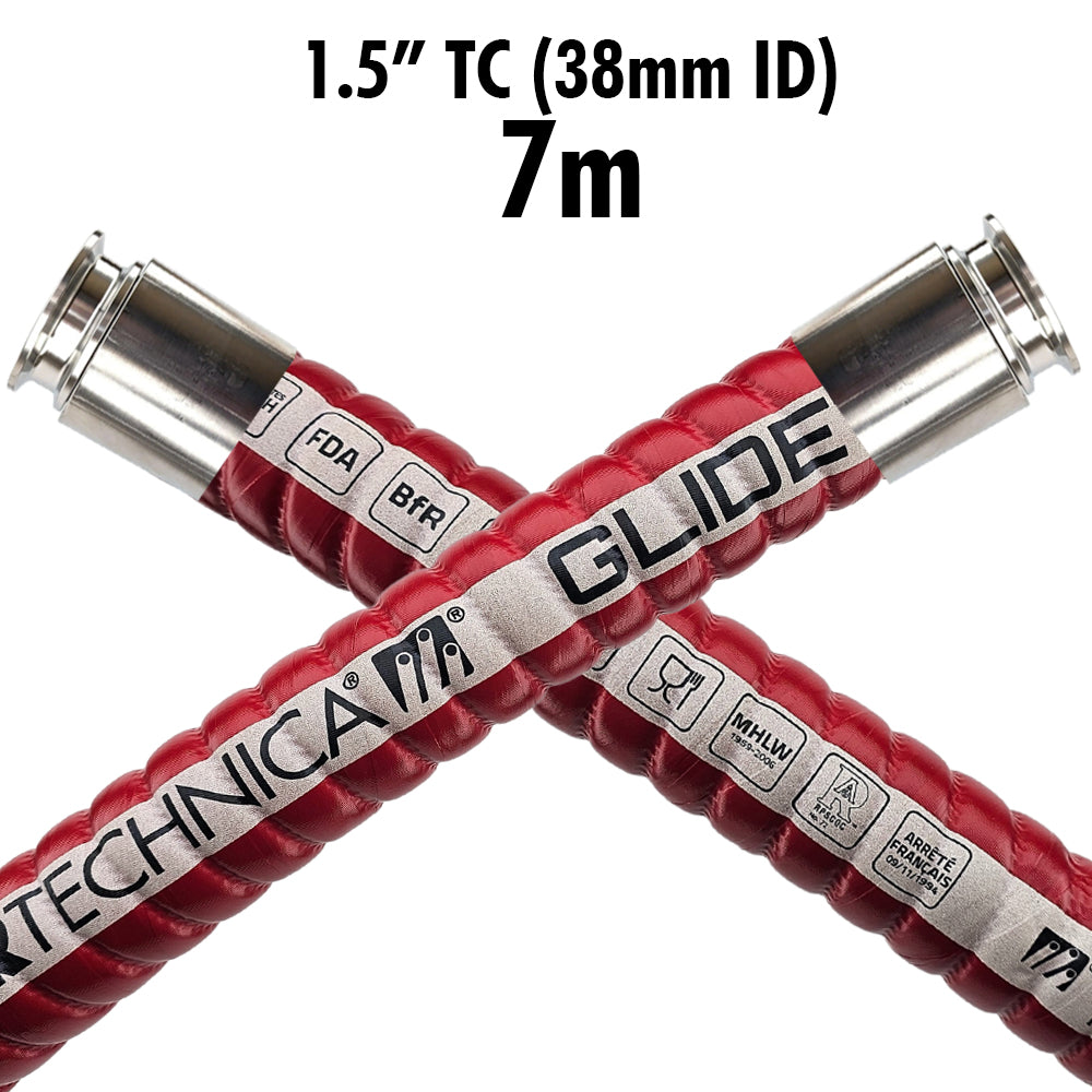 1.5 Inch TC GlideTech Commercial Brewery Hose | 7m