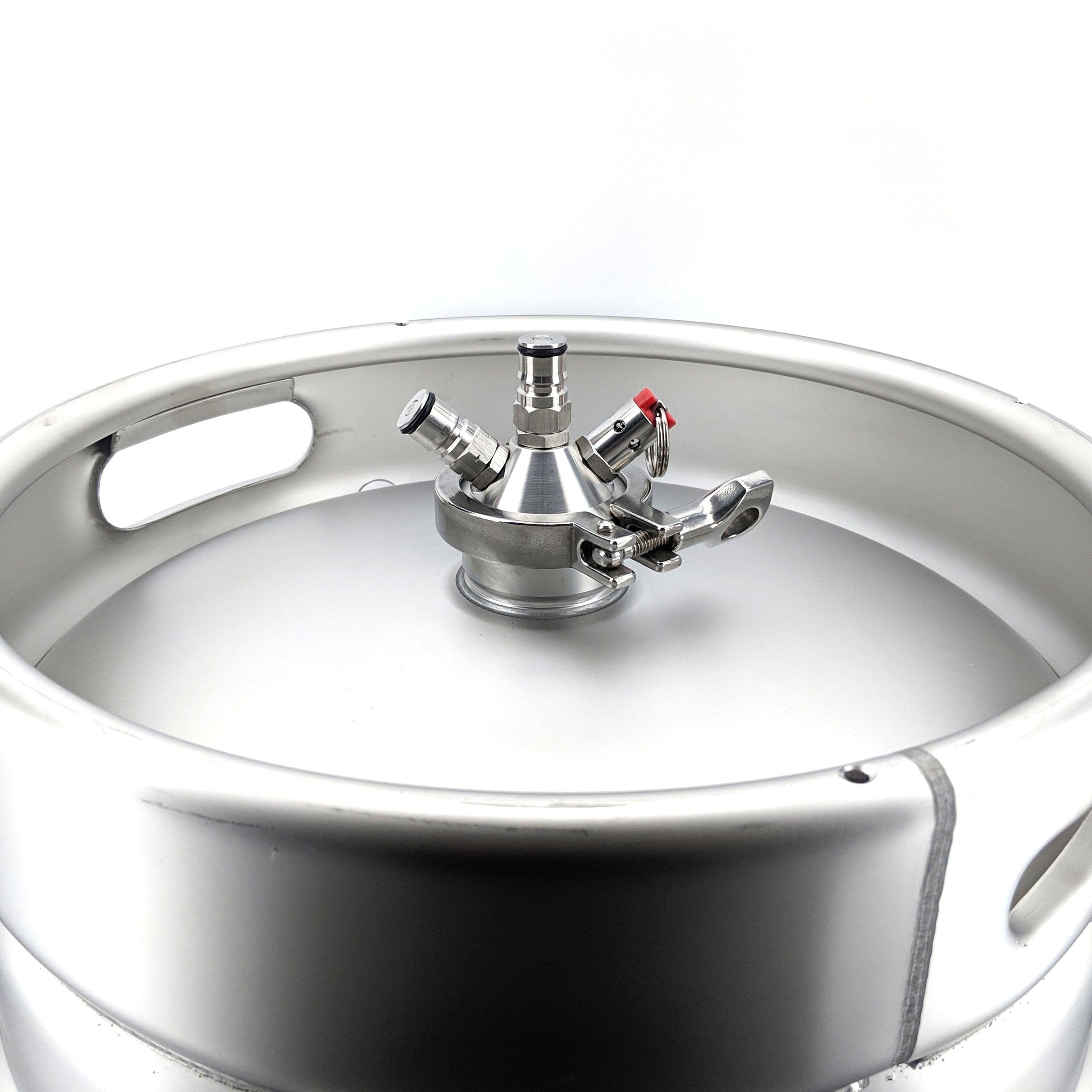 Commercial Keg to Ball Lock Keg Conversion - 2inch Tri-Clover Ball Lock ...