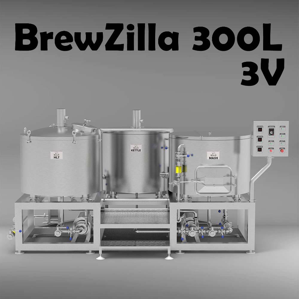 BrewZilla 300L | 3 Vessel Micro Brewery | KegLand