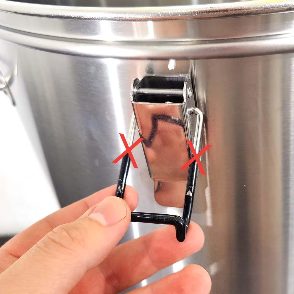 Set of 4 Short Adjustable Lid Clamps for BrewZilla | DigiBoil | GrainFather