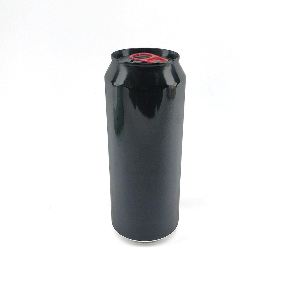 500mL 360 Full Aperture Aluminium Disposable Beverage / Beer Cans Black ...