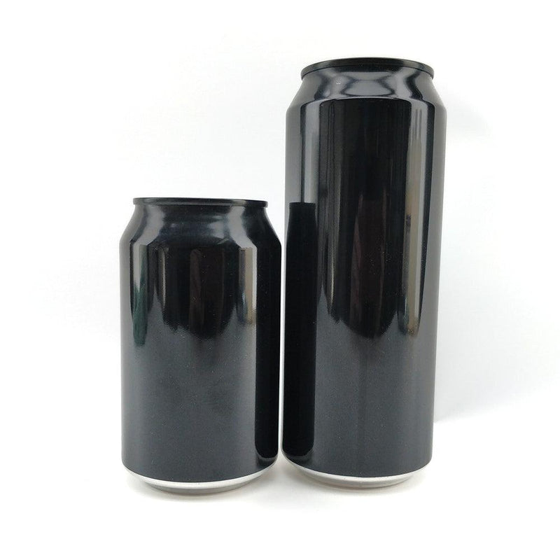 500mL 360 Full Aperture Aluminium Disposable Beverage / Beer Cans Black ...