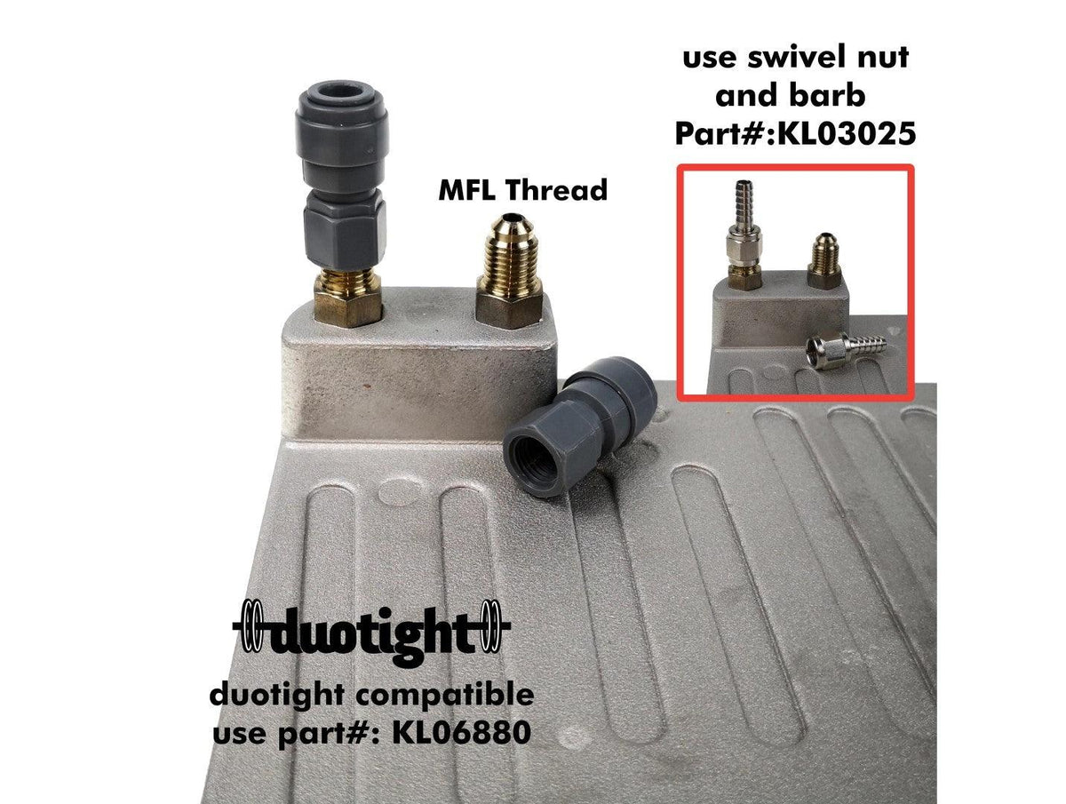 2 Product Line Cast Aluminium Cold Plate. Make your own jockey box ...