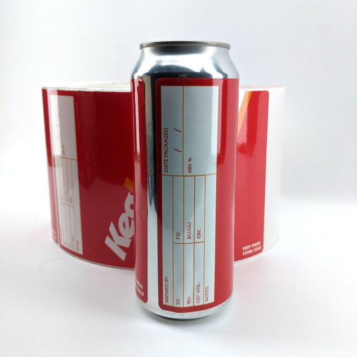 Custom Digital Printed Labels for Cans or Bottles