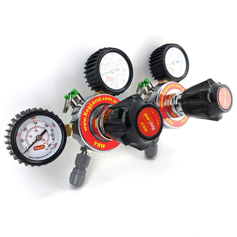 Dual Pressure Regulator. Have two different pressures on your keg ...