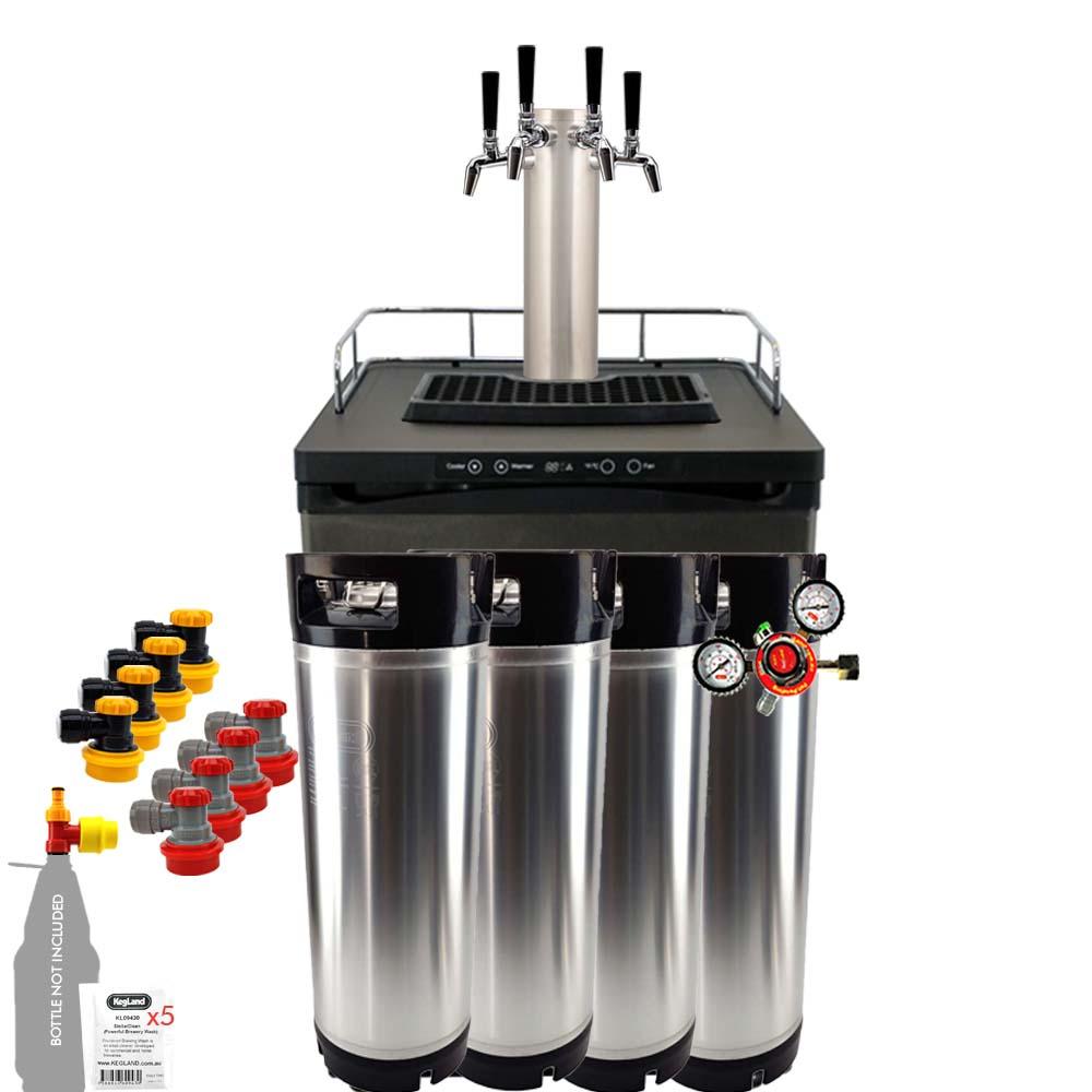 Quadruple Tap Series X Ball Lock Mega Kit | KegLand