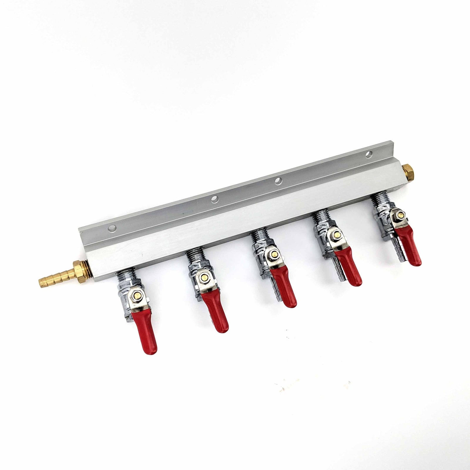 5 Output / 5 Way Gas Line Manifold Splitter with Check Valves