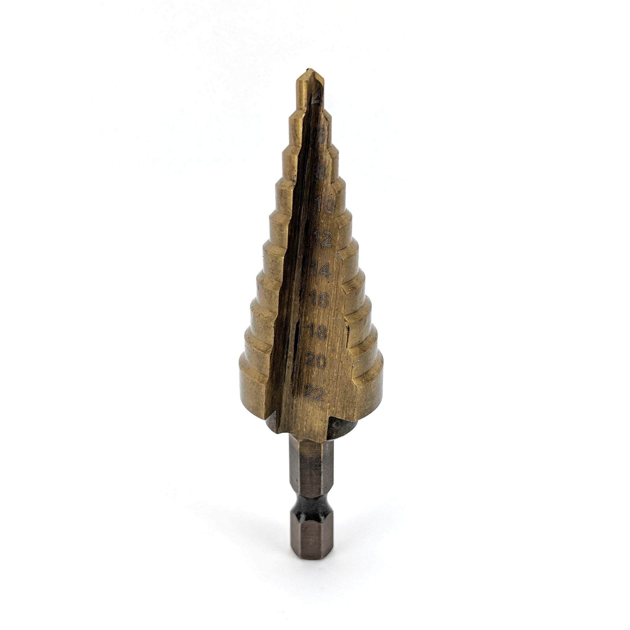 Titanium Coated Step, stepped Drill Bit, HSS, for Metal, Wood and ...