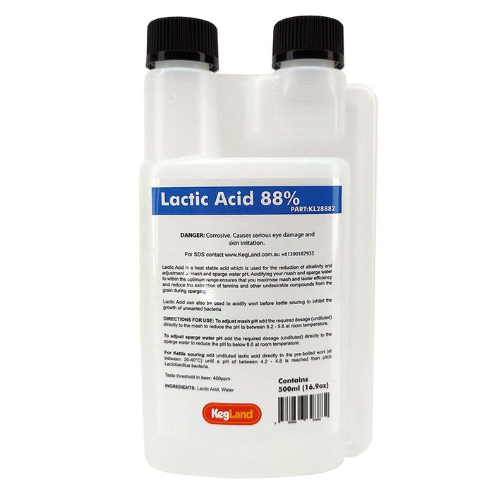 Lactic Acid 88% pH Adjuster 500mL |16oz