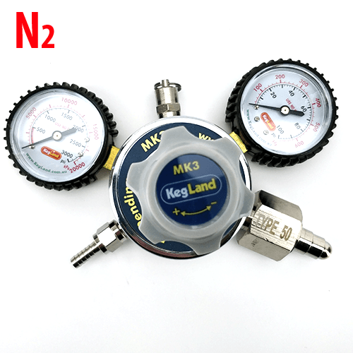 N2 Gas Regulator | MKIII Dual Gauge Multi Gas Reg
