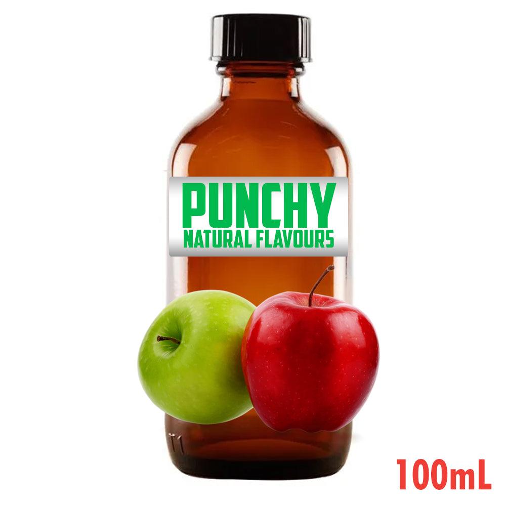 PUNCHY Apple Flavour Natural 100mL Amber Vial by KegLand