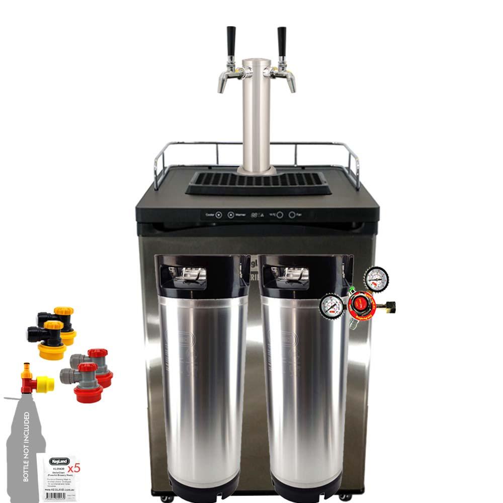 Two Tap Series X.1 Kegerator - Homebrew Mega Pack